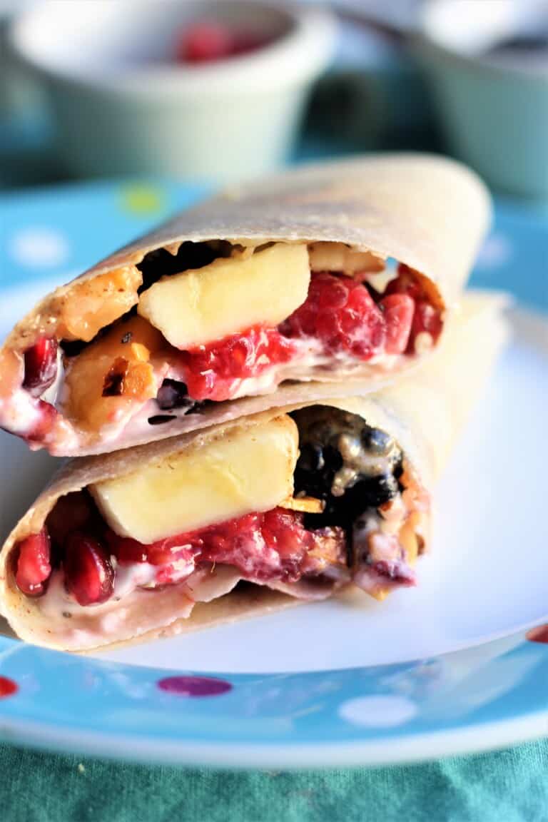 Coconut Fruit Wrap delicious vegan, gluten free, dairy free treat