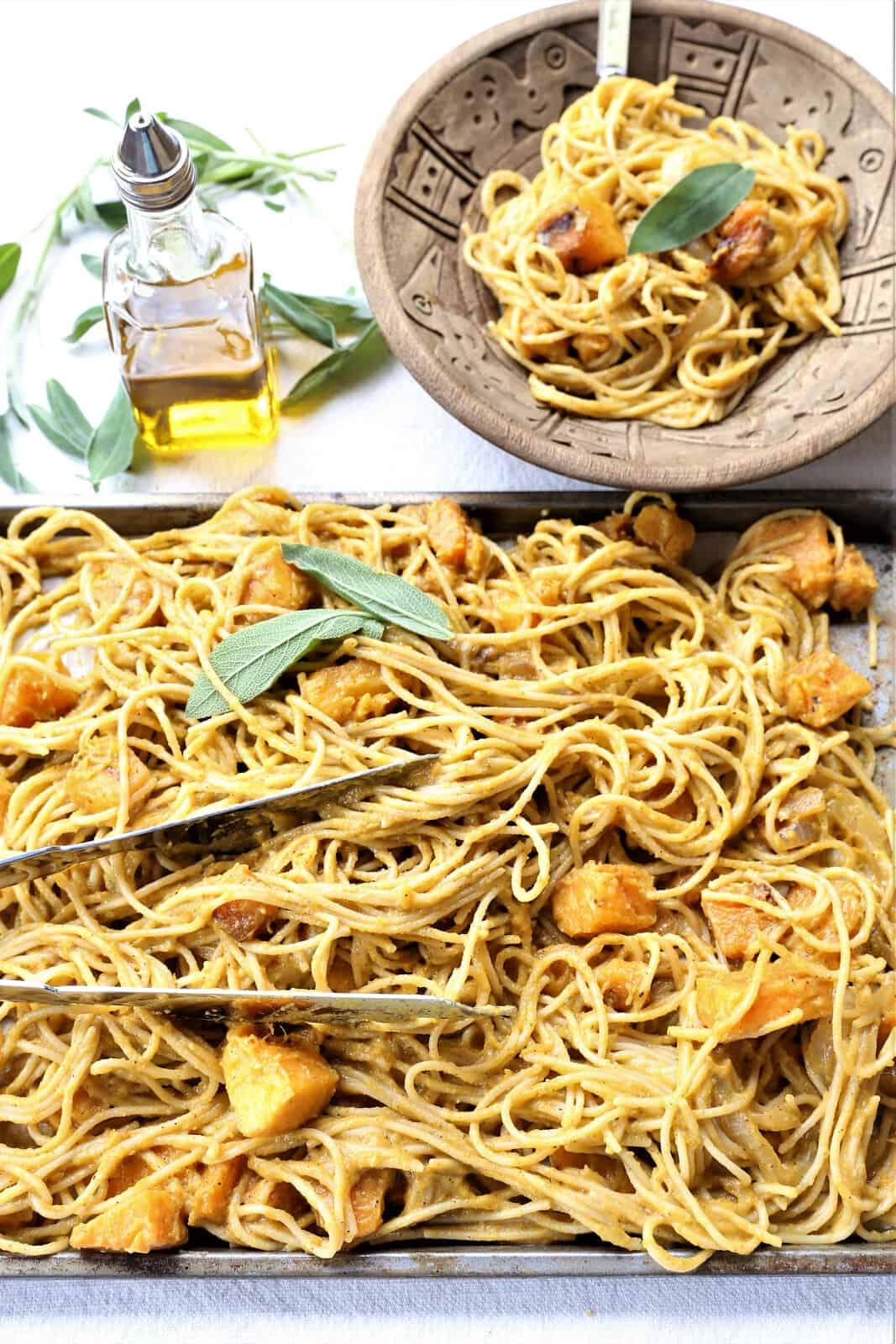 Grilled Butternut Sage Pasta is a delish flavor combo. Vegan, gf, dairy ...