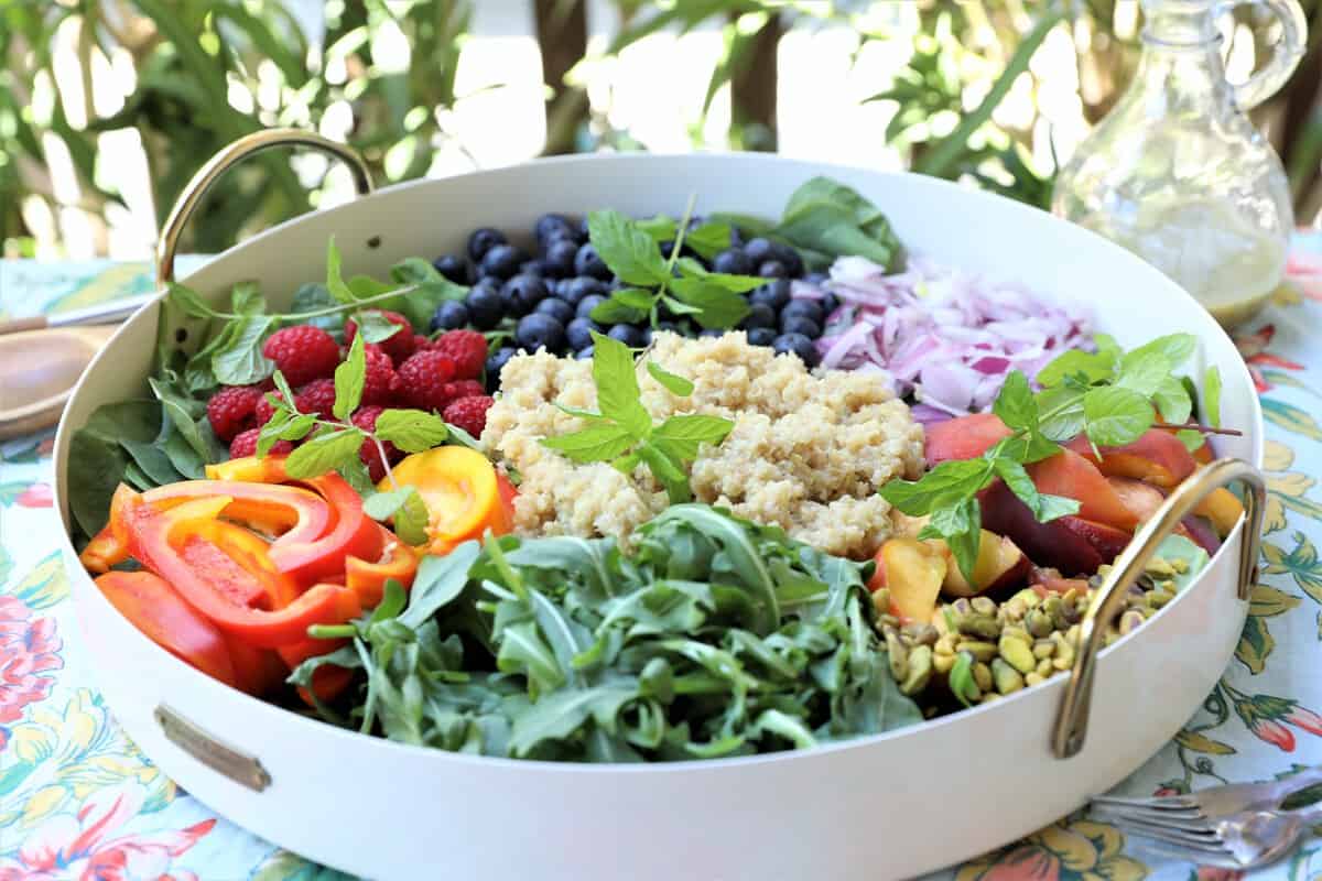 Quinoa Fruit Salad - Green Scheme